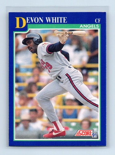 1991 Score Straight from Pack!!! Devon White California Angels #466 | eBay