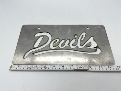 Custom Devils License Plate Stainless | eBay