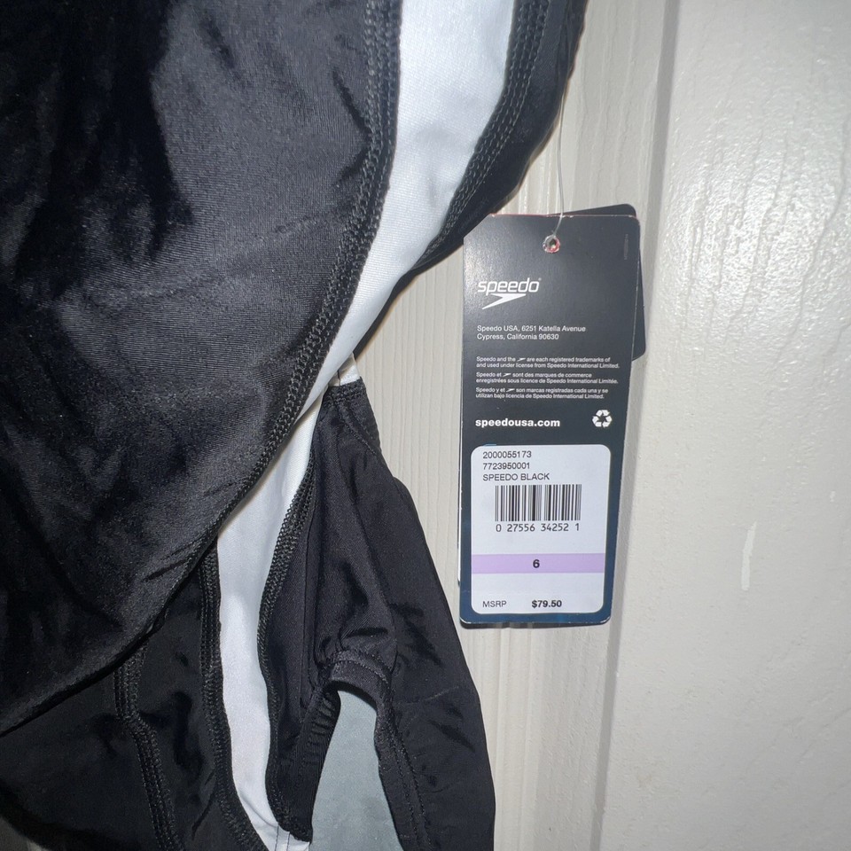 Speedo Quantum Fusion Splice Swimsuit for Women, Black, Size 6 | eBay