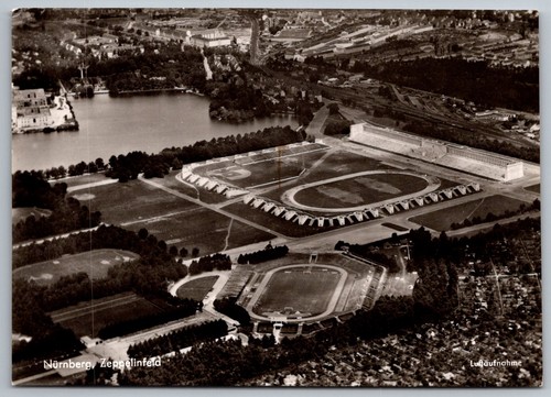 Zeppelinfeld Nürnberg Aerial View Historic RPPC Real Photo Postcard | eBay