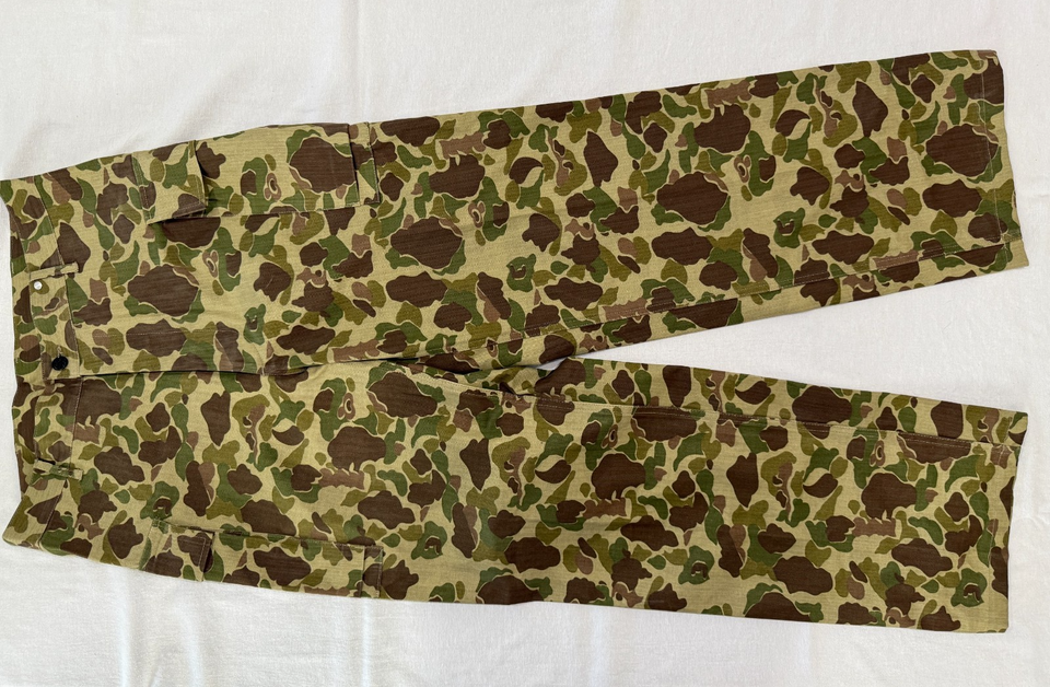 WW2 US USMC frog camo pants combat trousers 34x32 Marine HBT camouflage ...