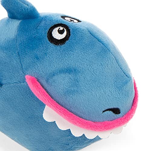 goDog Action Plush Shark Animated Squeaky Dog Toy Chew Guard Technology ...
