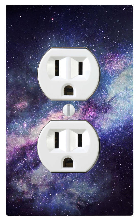 Blue Galaxy, space Light Switch Cover, Cabinet Knob, Home Decor ...