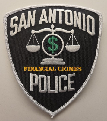 SAN ANTONIO TEXAS POLICE Financial Crimes POLICE PATCH | eBay