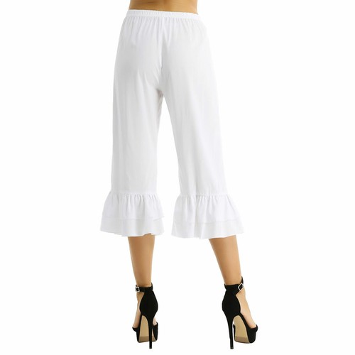 Women Steampunk Victorian Costume Retro Vintage Ruffled Pantaloons ...