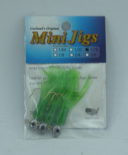Canyon Lures 10194 Mini Jig 1/16 Oz Vert Citron 3CT | eBay