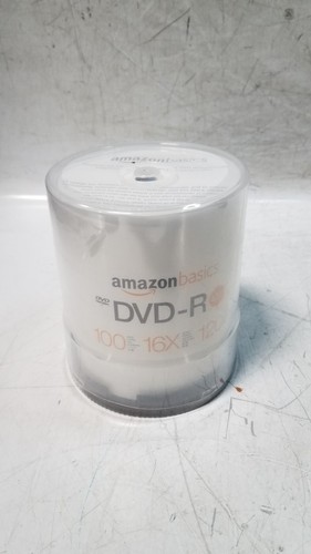 100 Pack Amazon Basics DVD-R 16X 4.7GB 120 Mins New & Sealed | eBay