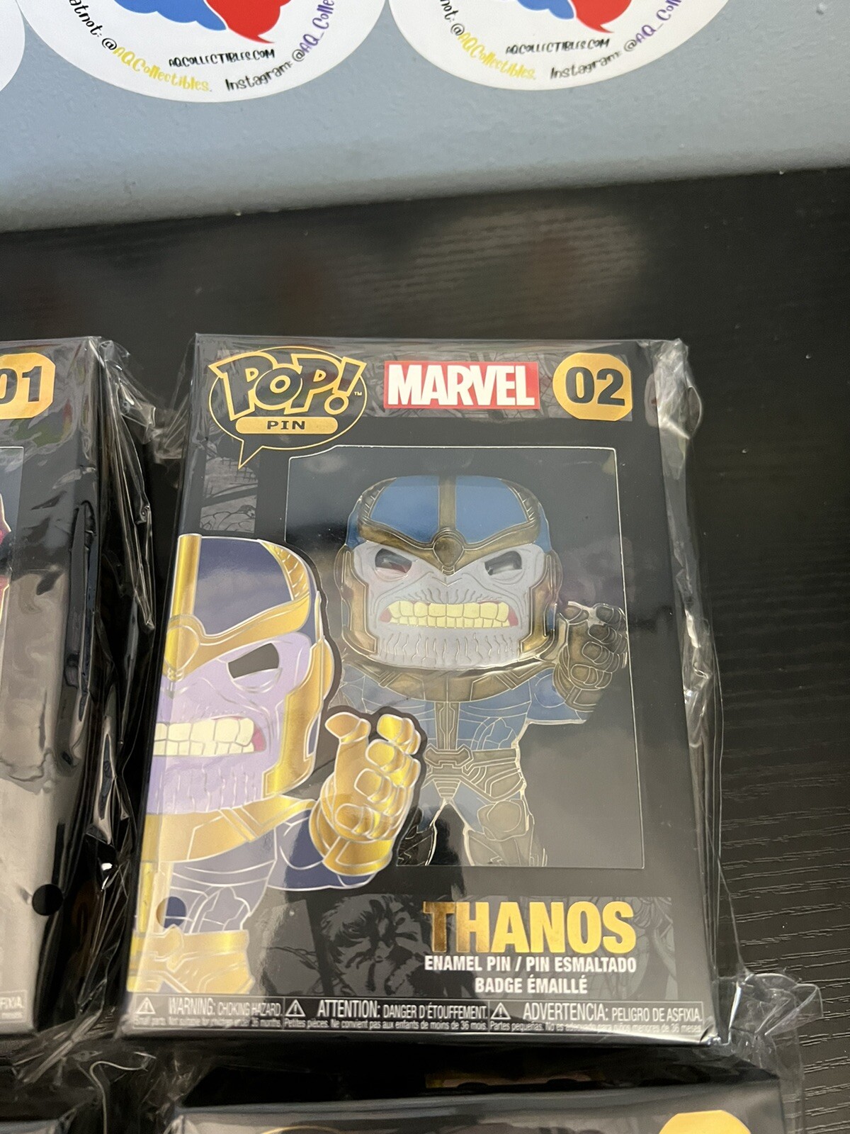 Funko Pop Pins! Marvel Iron Man 01, Thanos 02, Thor 03 and Loki 04 ...