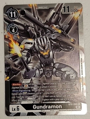 Gundramon BT6-065 R Digimon Card Game Double Diamond | eBay