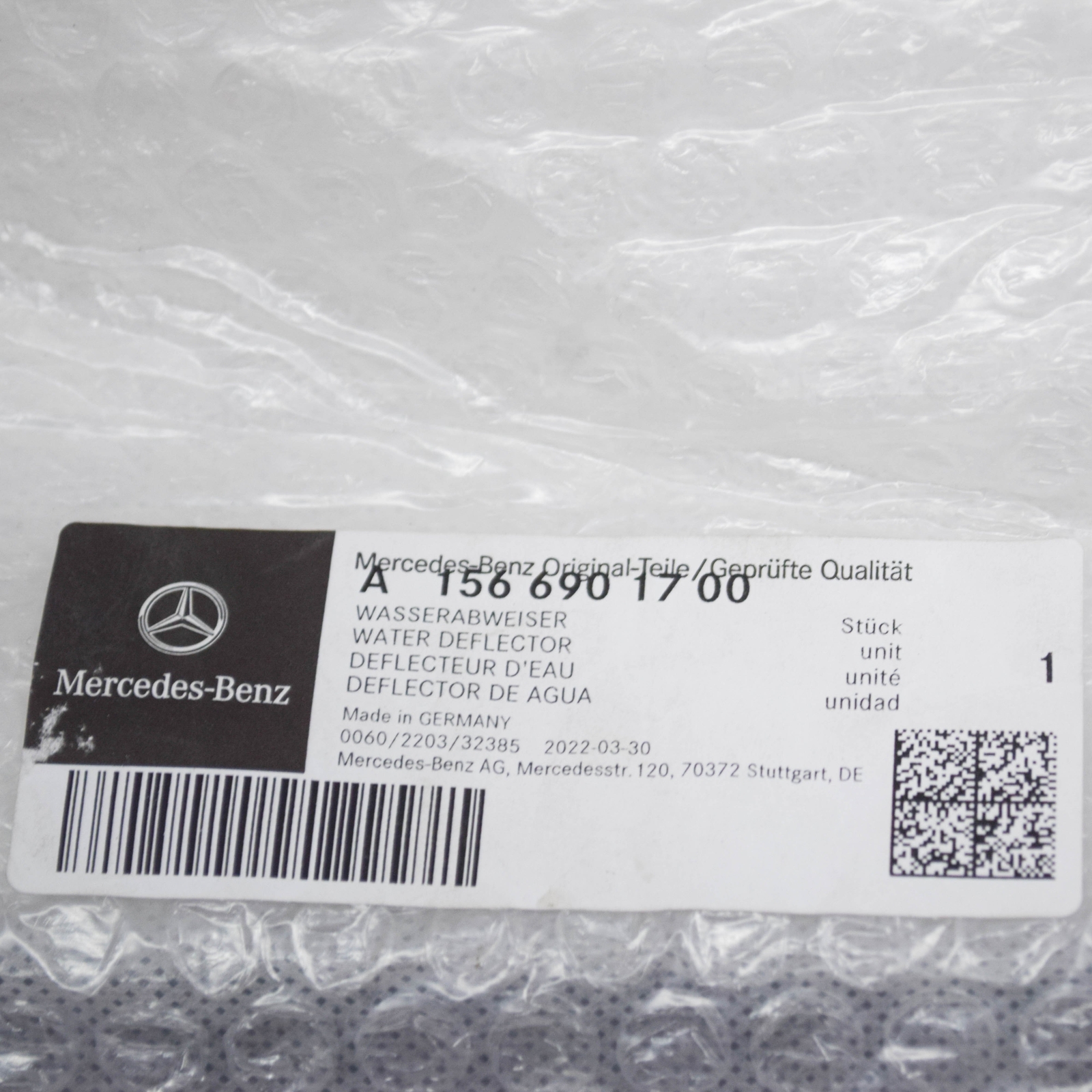 Mercedes-benz GLA parabrisas lado izquierdo agua deflector X156 ...