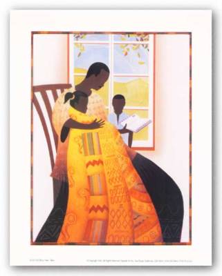 Story Time Man Bryan Greene African American Art Print 6x8 | eBay