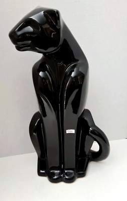 Royal Haeger Vintage Black Panther Art Pottery 21" Statue 1980s | eBay
