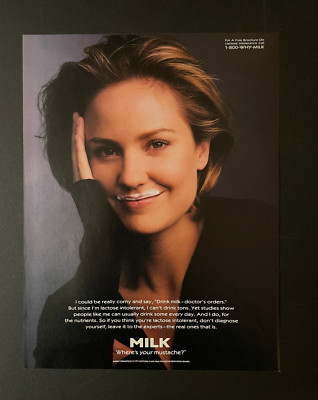 1997 Print Ad Milk Where's Your Mustache? Sherry Stringfield | eBay