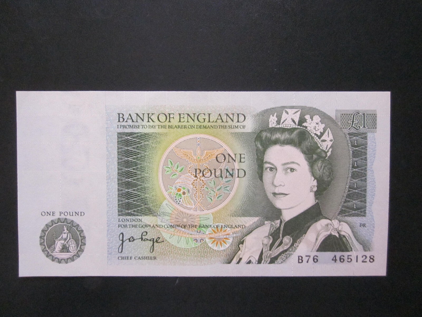Bank of England 1 Pound 1978-80 AUNC Queen | Grelly USA
