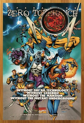 1997 X-Men Operation Zero Tolerance Print Ad/Poster Pacheco Marvel ...
