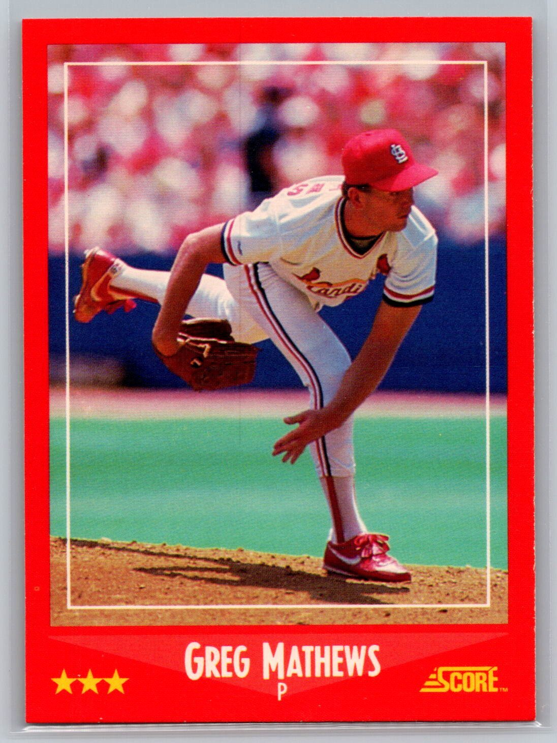 Greg Mathews 1988 Score BASEBALL #226 St. Louis Cardinals | eBay