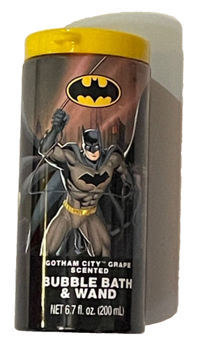NEW w/o Wand Batman Bubble Bath & Wand Gotham City Grape Scented 6.7oz ...