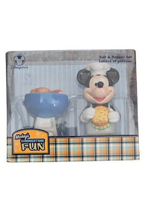 Disney Store Mickey's Summertime Fun Salt & Pepper Set Mickey Mouse ...