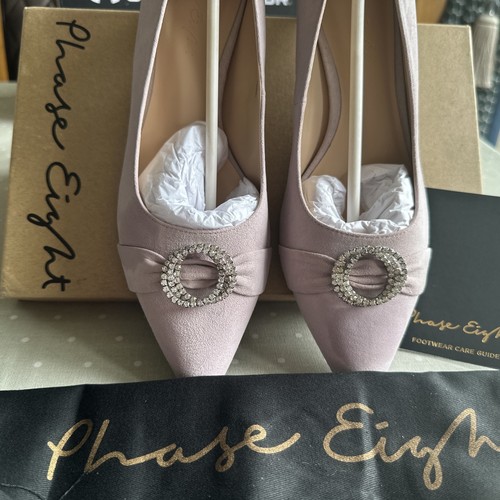 Phase Eight Joelle Kitten Heel shoes Pink Size 7 worn once | eBay UK