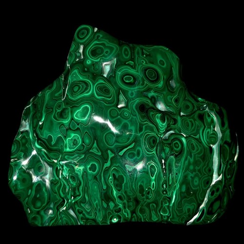 Malachite Freeform Stone Museum-Grade Large 9Lb Polished Green Slab ...