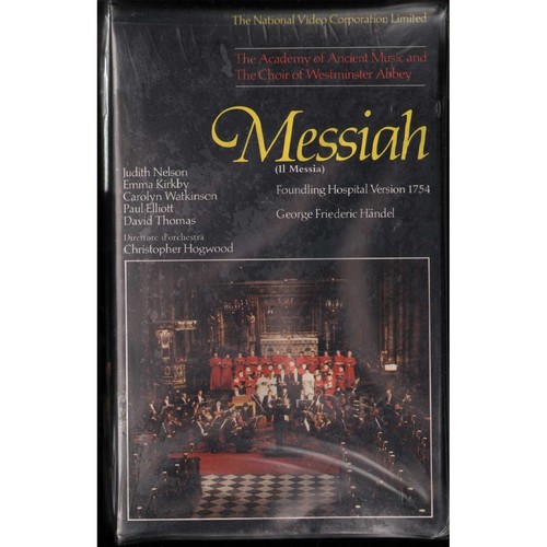 Georg Friedrich Handel VHS Messiah Univideo - 061009 Sealed | eBay