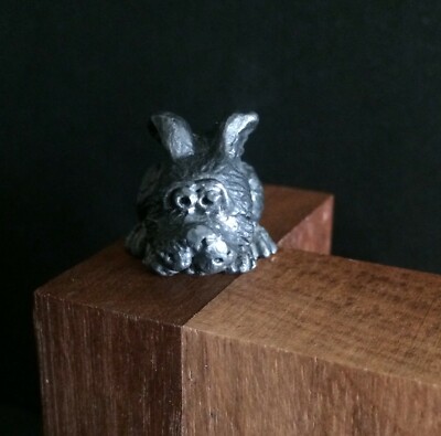 VTG Ricker Pewter Rabbit Wildlife ZOO Farm Animal Miniature Figurine | eBay