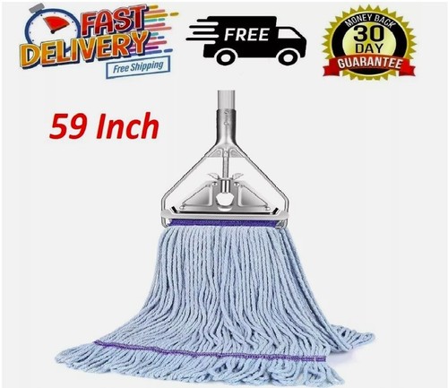 String Mop Heavy Duty Floor Cleaning Industrial Commercial Mop 59Inch ...