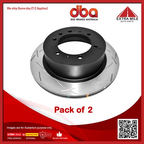 2X DBA Rear Disc Brake Rotor 4000 Series For Nissan Patrol Y60, Y61 [GQ ...
