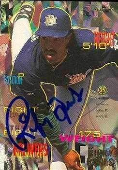 Ricky Bones autographed Baseball Card (Milwaukee Brewers) 1995 Fleer ...