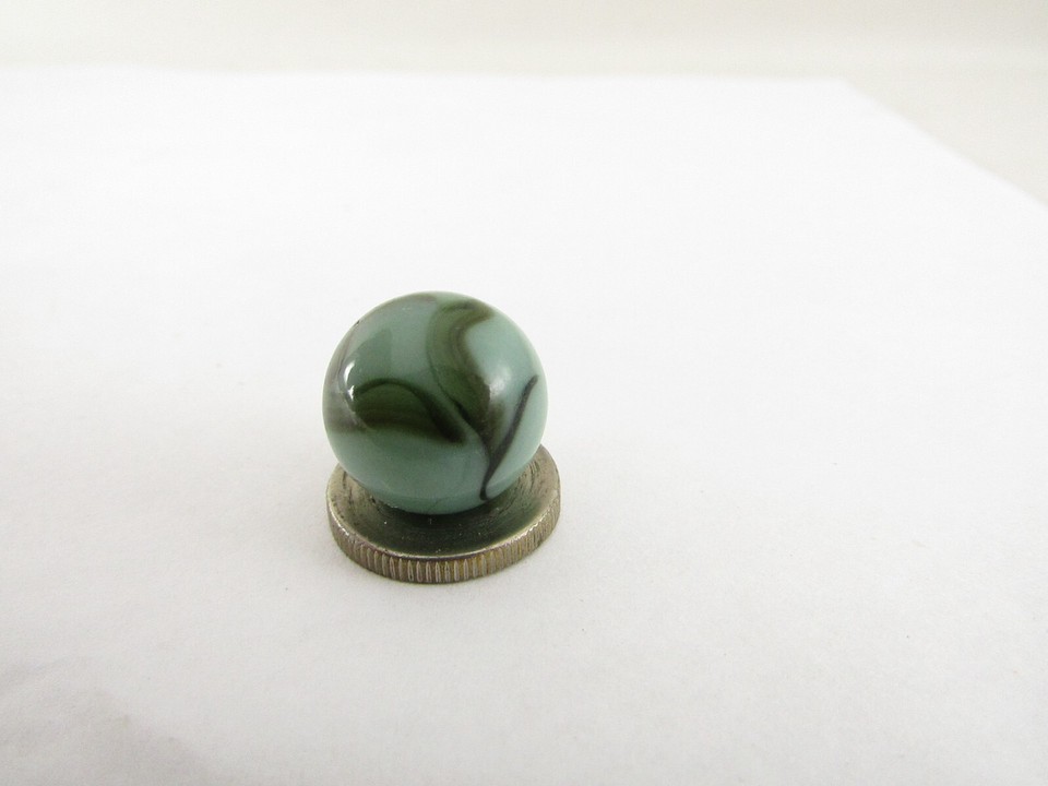 WILD Vintage GREEN CAMO Christensen or ALLEY Tri-Color Swirl Marbles ...