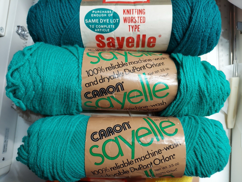 Vintage Sayelle Yarn MEDIUM SAGE Color Orlon 4-ply Made USA Lot Of 3 | eBay