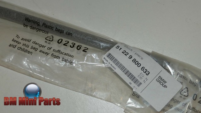 BMW MINI Genuine R60 Bowden Rear Door Handle Inner Cable 51229800633 ...