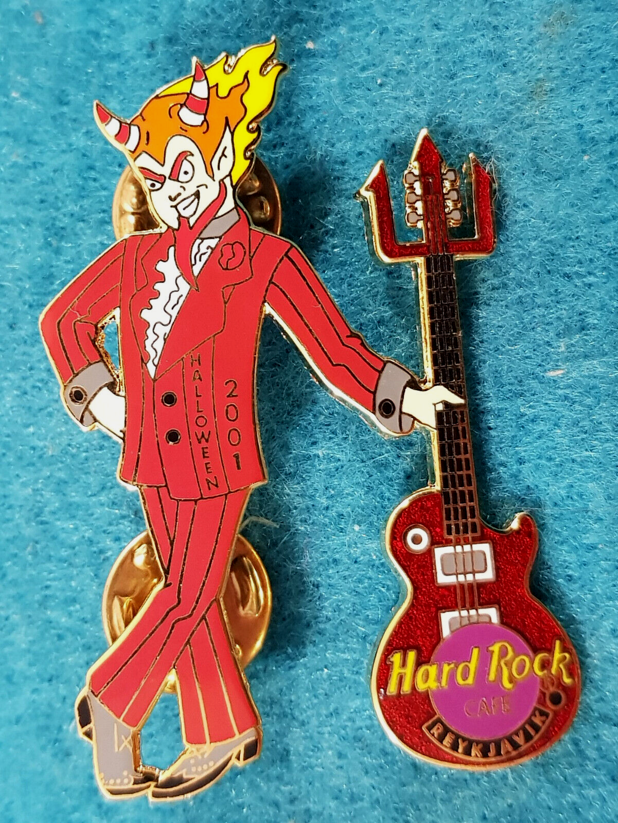 REYKJAVIK HALLOWEEN RED SUIT DEVIL DEMON PITCHFORK GUITAR 01 Hard Rock ...