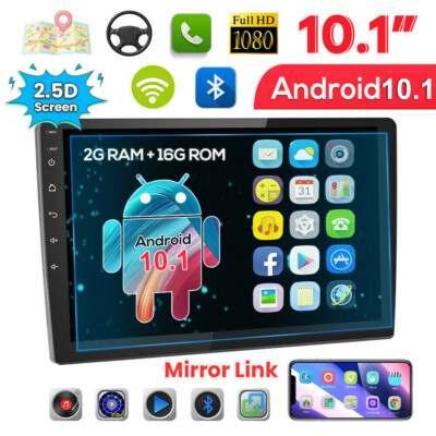 10.1" Android 10.1 Car Stereo Radio Quad Core Double 2DIN GPS Wifi MP5 ...