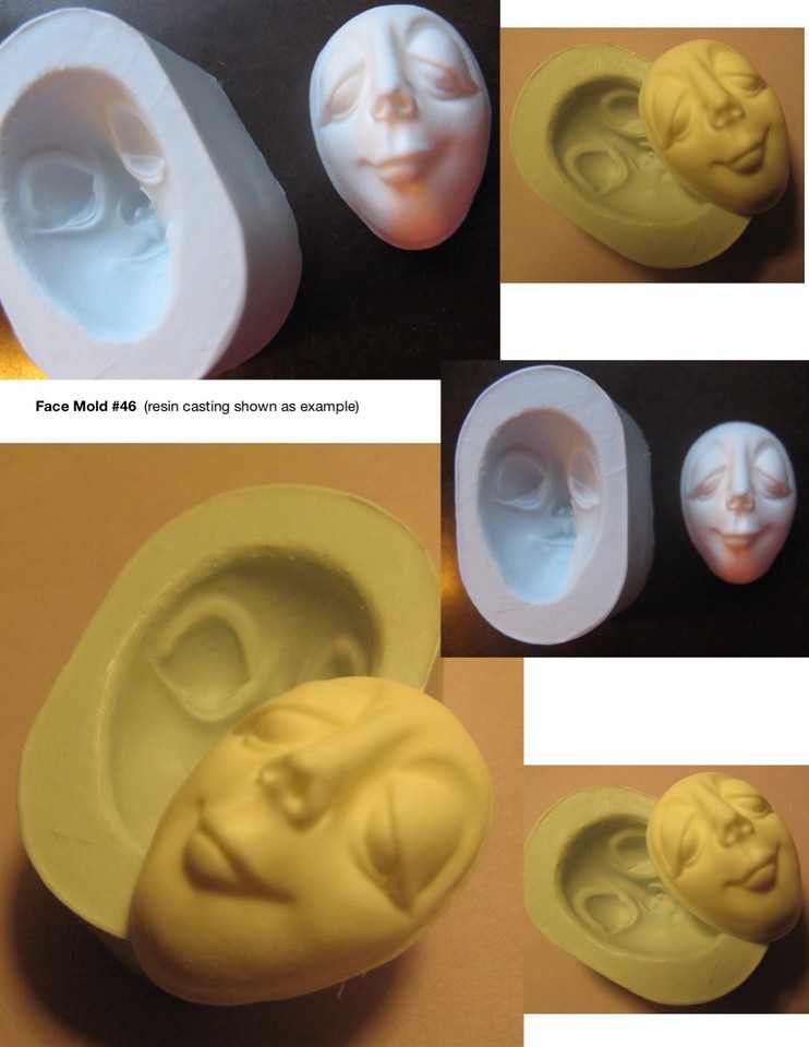 YOUR CHOICE - FG Flexible Silicone Push Molds of Round Oval Sun Moon ...