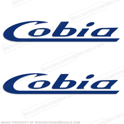 Fits Cobia Boats Logo Decal (Style 2) Set of 2 - Any Color! 25" Long | eBay