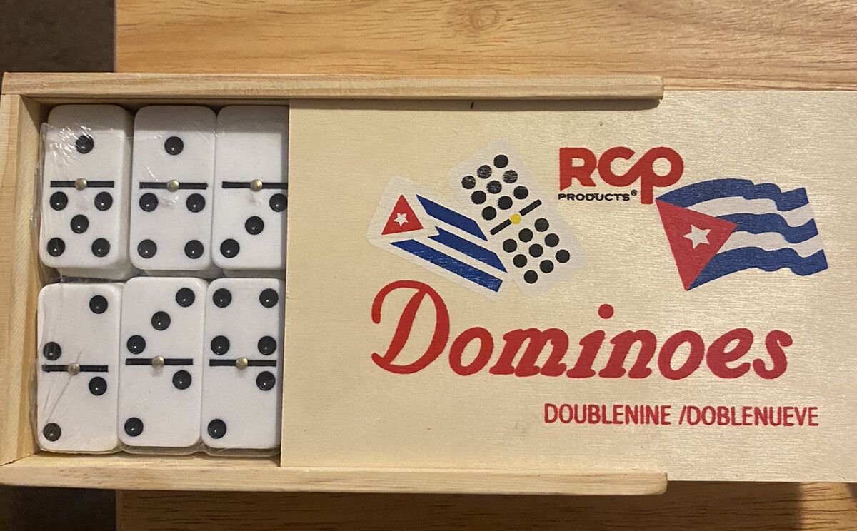 Double Nine 9 Doble Nueve Cuban Flag Dominoes Traditional Board Game | eBay