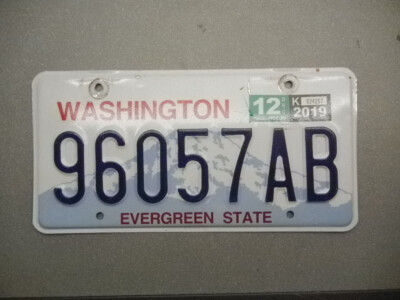 Washington State License Plate Trailer - Mt Rainier - 96057AB | eBay