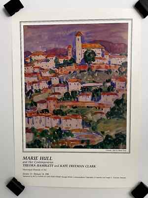 Marie Hull 1988 Mississippi Artist Exhibition POSTER Theora Hamblett ...