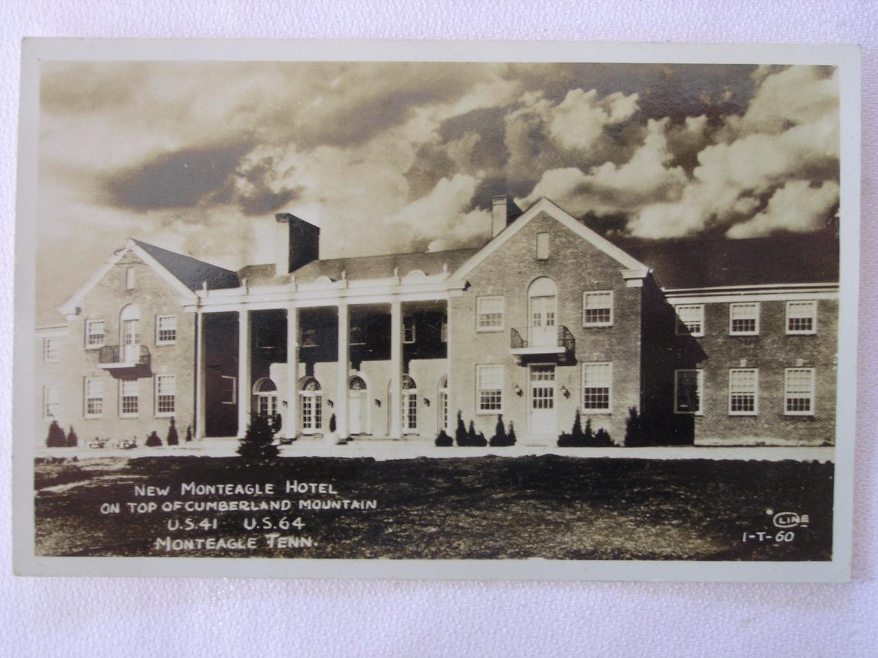 VINTAGE SEPIA PICTURE POSTCARD OF NEW MONTEAGLE HOTEL; MONTEAGLE ...