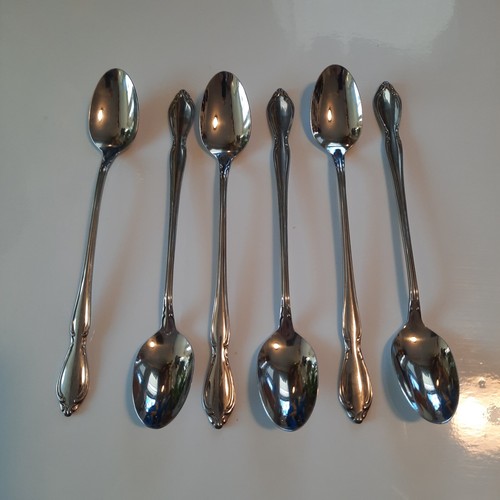 Stainless By Oneida LTD Deluxe "Strathmore" 6 Iced Tea Spoons 7 5/8 in ...