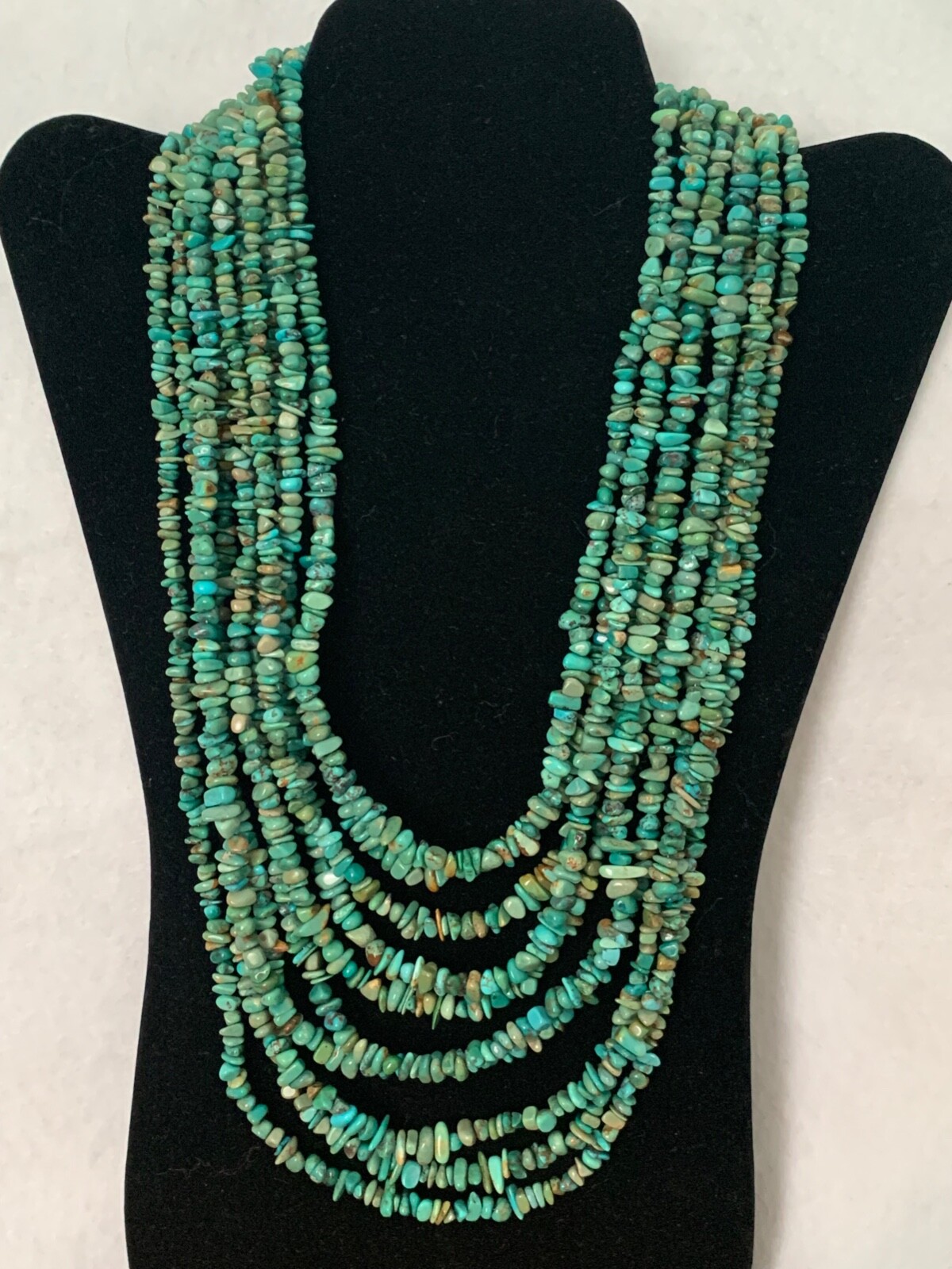 Jay King Turquoise Sterling Silver 10-strand waterfall necklace | eBay