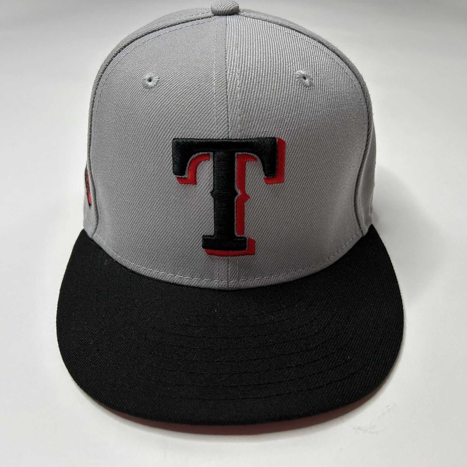 New Era 59fifty Texas Rangers Fitted Hat Cap 7 1/8 Li… - Gem