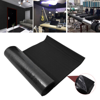 Black Acoustic Wall Panels Tile Studio Sound Proof Insulation Self ...