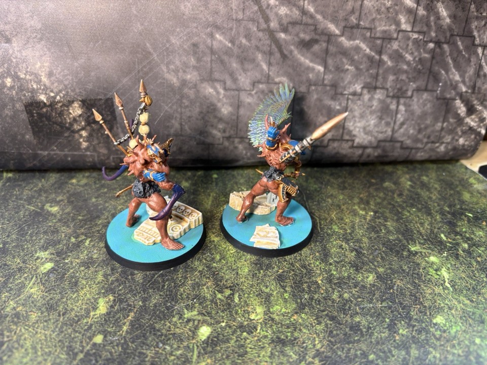 Warhammer 40k Chaos Daemons chaos Spawn X2 Painted Thousand Sons ...