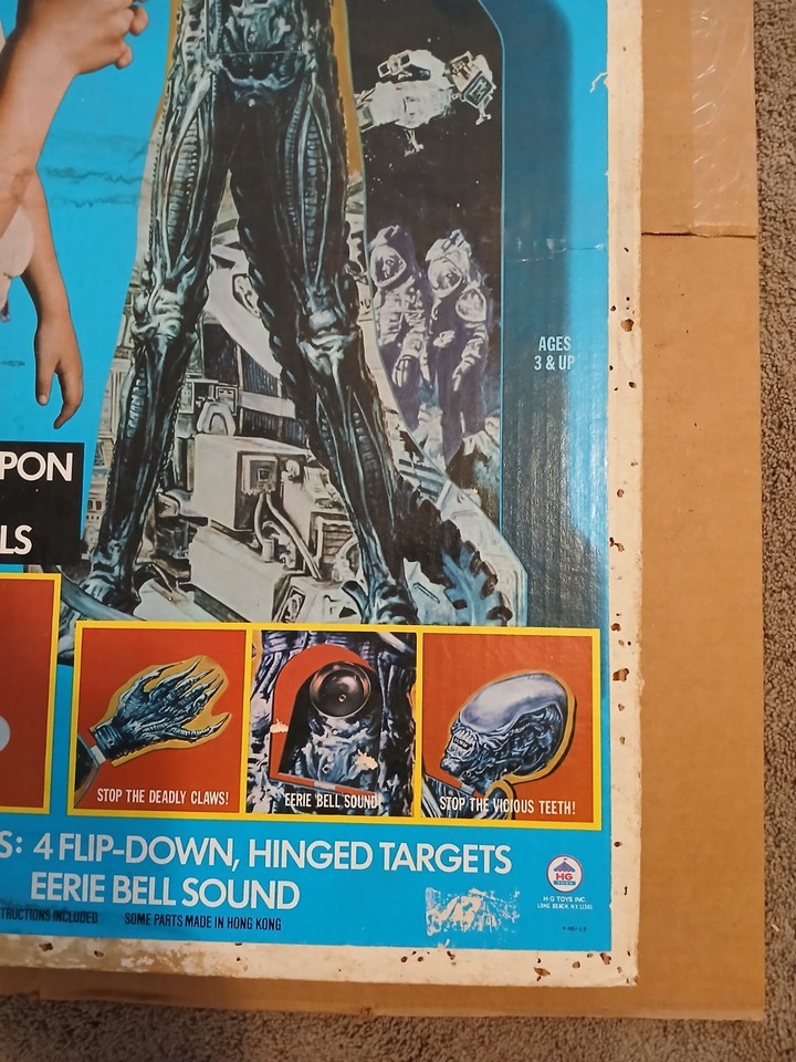 ALIEN 1979 BLASTER GIANT target Set Kenner HG toys BOXED Not Complete ...