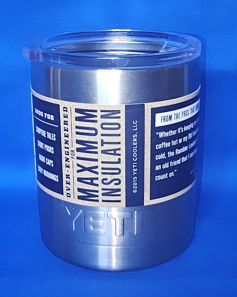 NEW Yeti Rambler 10 oz Lowball Stainless Steel Vacuum Insulated Tumbler ...