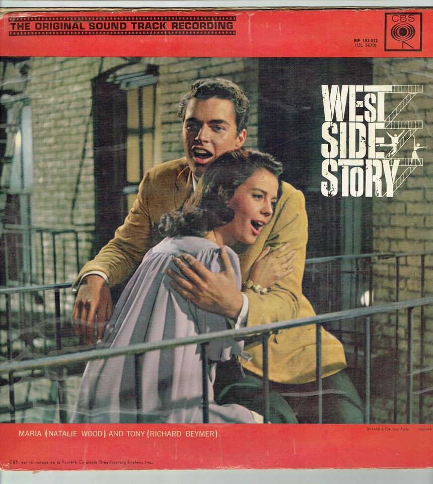 33 RPM Film West Side Story Vinyl LP 12 " Leonard Bernstein Natalie ...