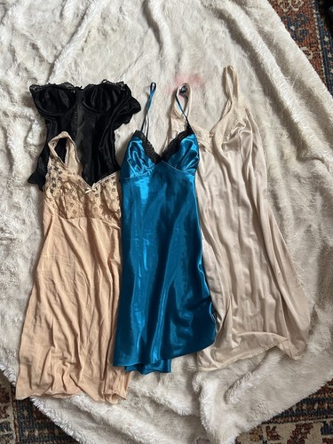 Vintage Lingerie Job Lot Bundle, 4 Items, Lace, Slip Dress Corset, Y2K ...