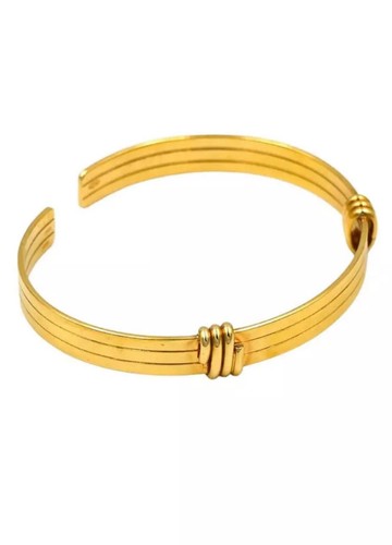 VINTAGE 18K ROBERTO COIN YELLOW GOLD BARBED WIRE CUFF BANGLE BRACELET ...